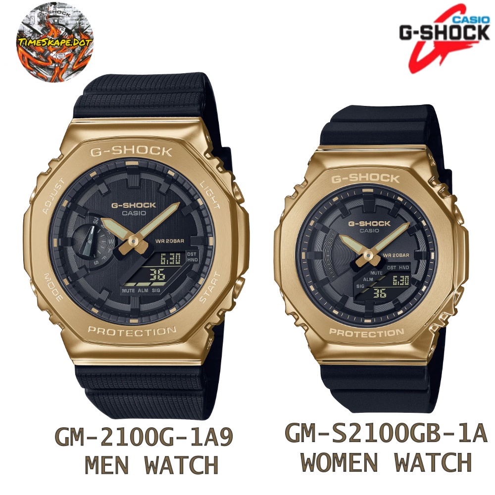 Casio G-Shock Gold & Black Series GM-2100G-1A9 / GM2100G-1A9 / GM-S2100GB-1A / GMS2100GB-1A ...