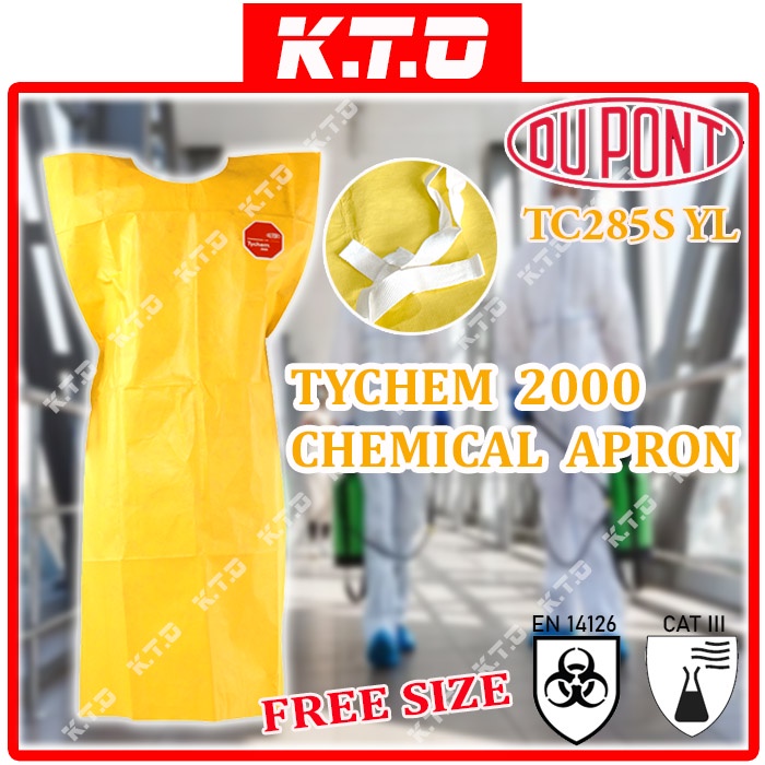 ORIGINAL DUPONT TYCHEM 2000 CHEMICAL APRON PROTECTIVE CLOTHING / BAJU ...