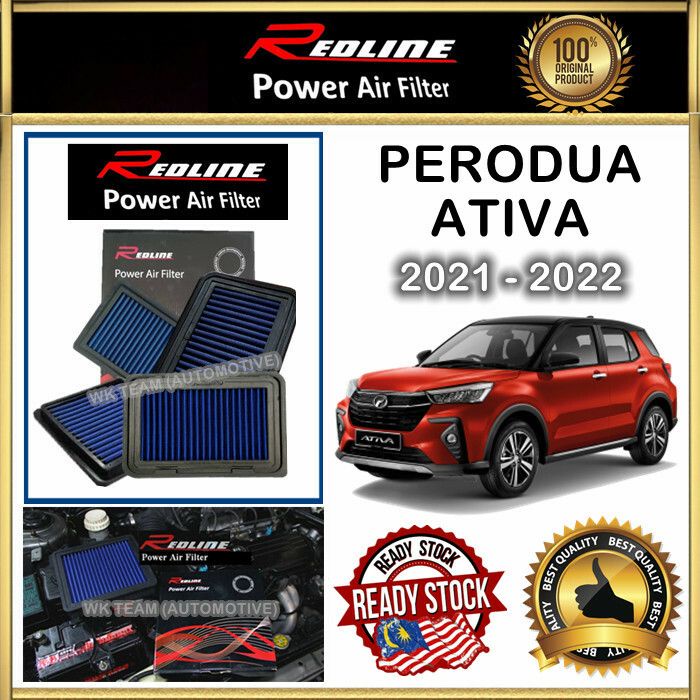 Perodua Ativa 2021 - 2022 Redline High Flow Performance Drop In Engine ...