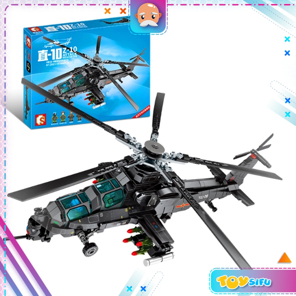 Sembo Block 202119 Z-10 Attack Helicopter Aeroplane Sambuki Takeshi ...