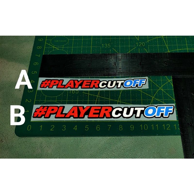 STIKER PLAYER CUT OFF STIKER # STIKER MOTOR STIKER REFLECTION | Shopee ...