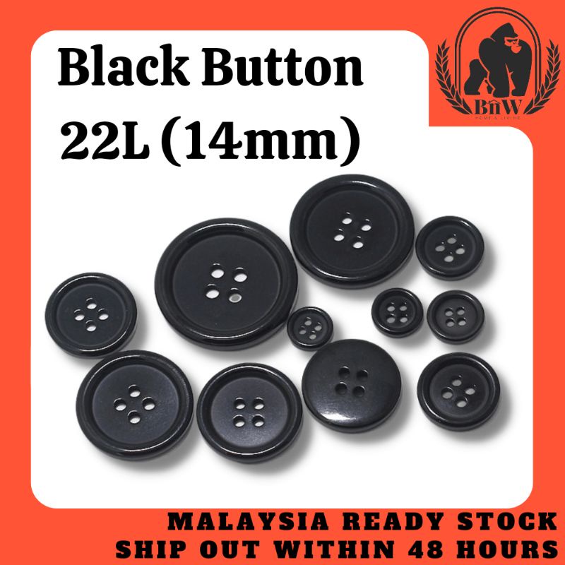 BNW Home Living Butang Baju Butang Uniform Polis Shirt Button Uniform ...