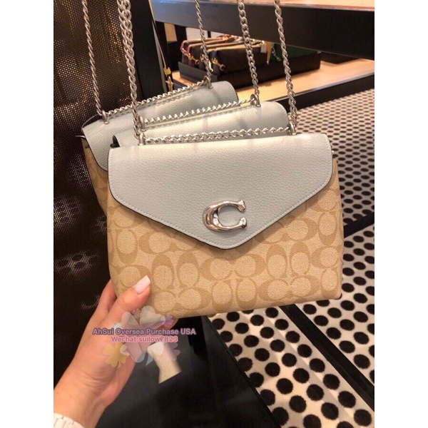 Coach Tammie Shoulder Bag In Signature Canvas Shopee Malaysia