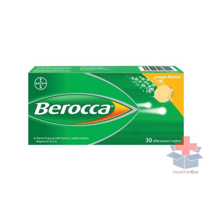 Berocca Effervescent Tablets 30's (Mango Flavour) | Shopee Malaysia