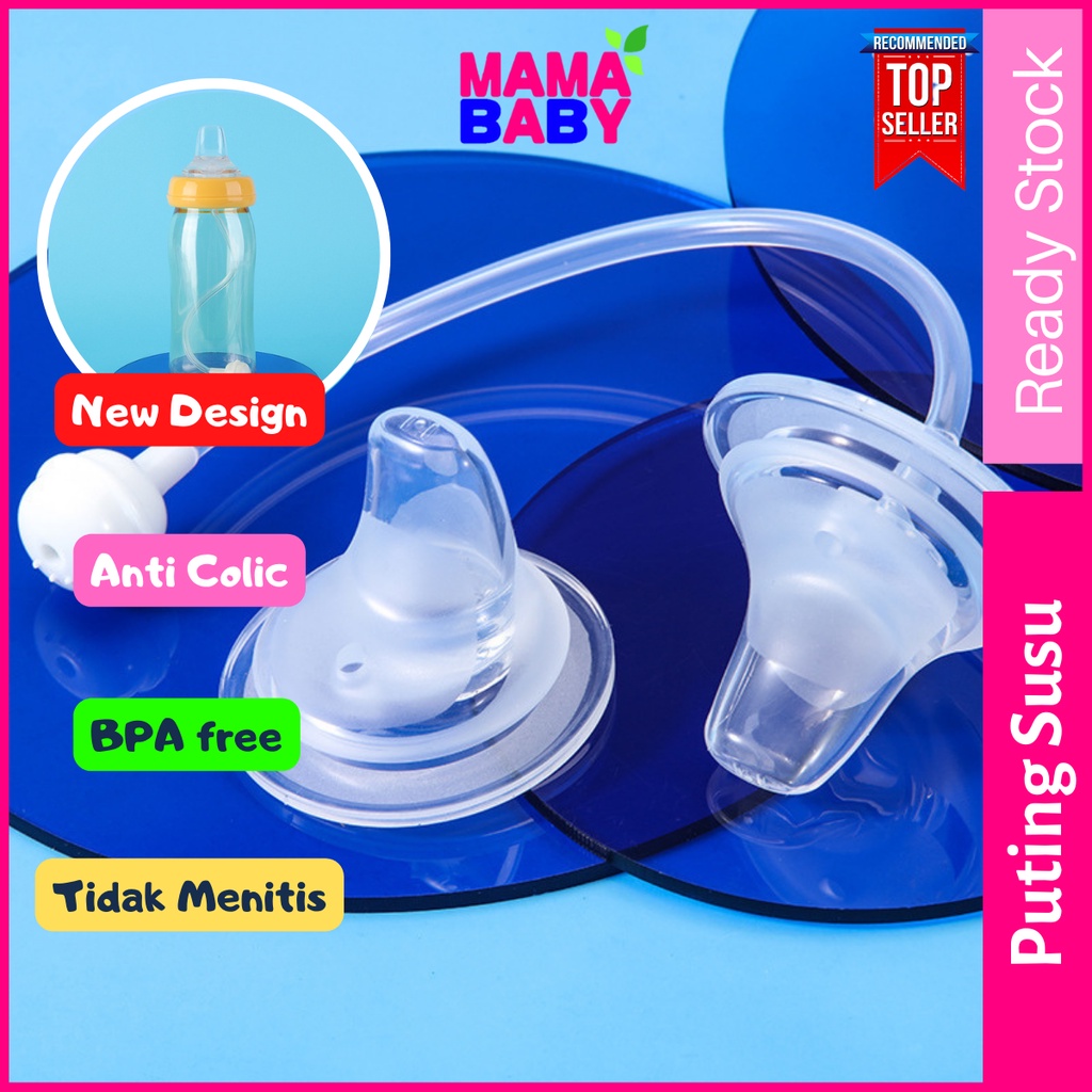 Sippy cup Baby Bottle botol Nipple teats Puting Susu anti jongang Wide neck Slimneck Standard ...