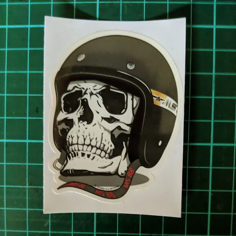 MS88 TENGKORAK sticker helmet + FREE random sticker | Shopee Malaysia