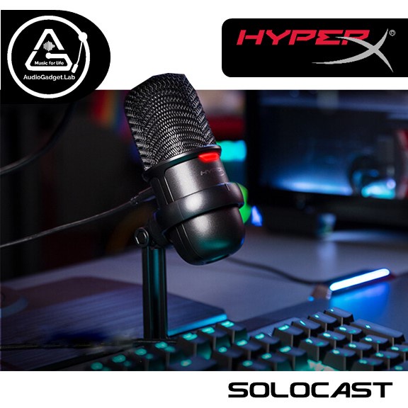 HyperX SoloCast USB Microphone for Streamers and Content Creators ...
