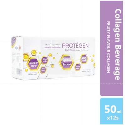 Protegen Fuity Flavour Collagen Mixed Beverage 50ml x12 bottles (Long ...