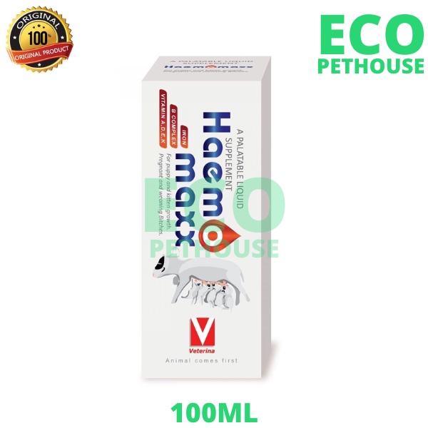 VETERINA Haemomaxx A Palatable Liquid Supplement For Pet - 100ml ...