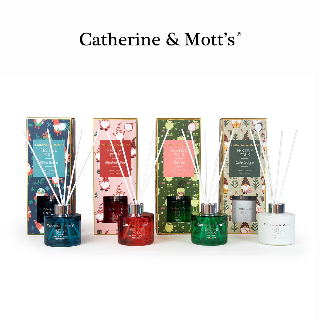 Catherine & Mott's Reed Diffuser 100ml (Non Alcohol Based Fragrance ...