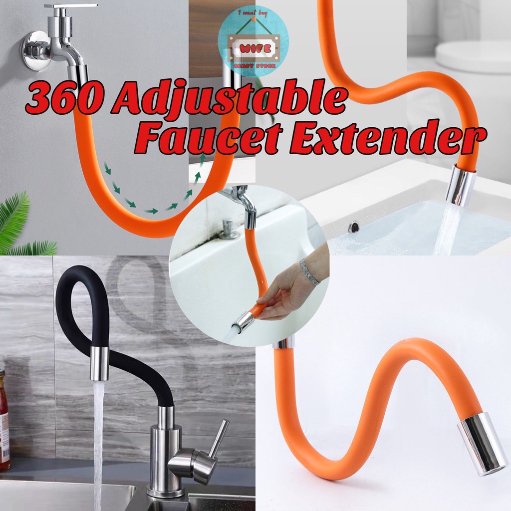READY STOCK ~ Universal Interface Faucet extender 360 Degree Water Tap ...