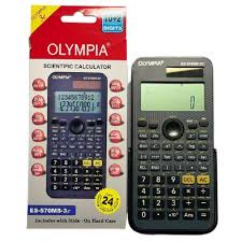 (FREE GEOMETRIC SET ) OLYMPIA SCIENTIFIC CALCULATOR ES-570MS-3E FX-570MS2 FX-570MS (3RD EDITION ...