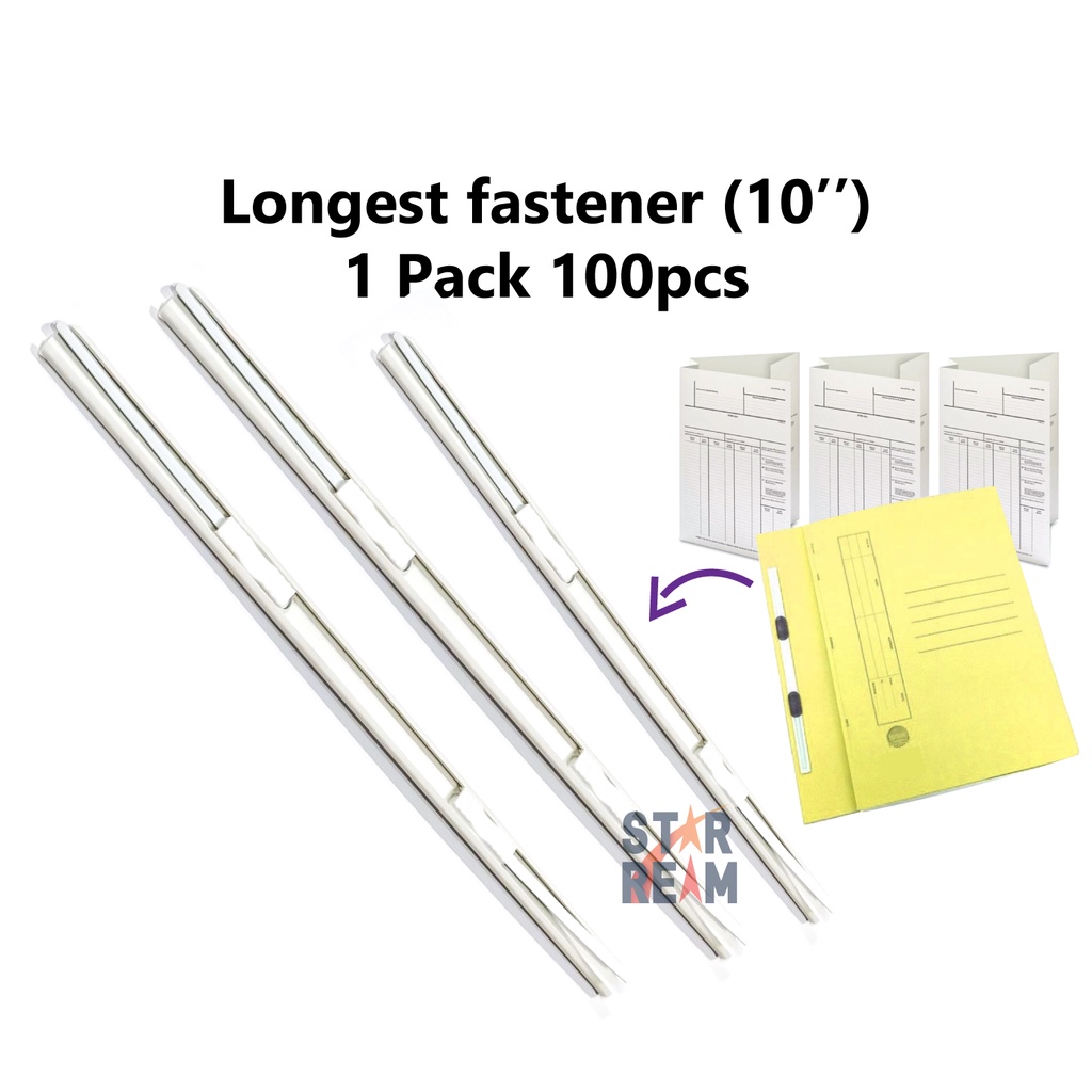 10" Plastic Fastener Putih Professional Use, for Manila File, Card File ...