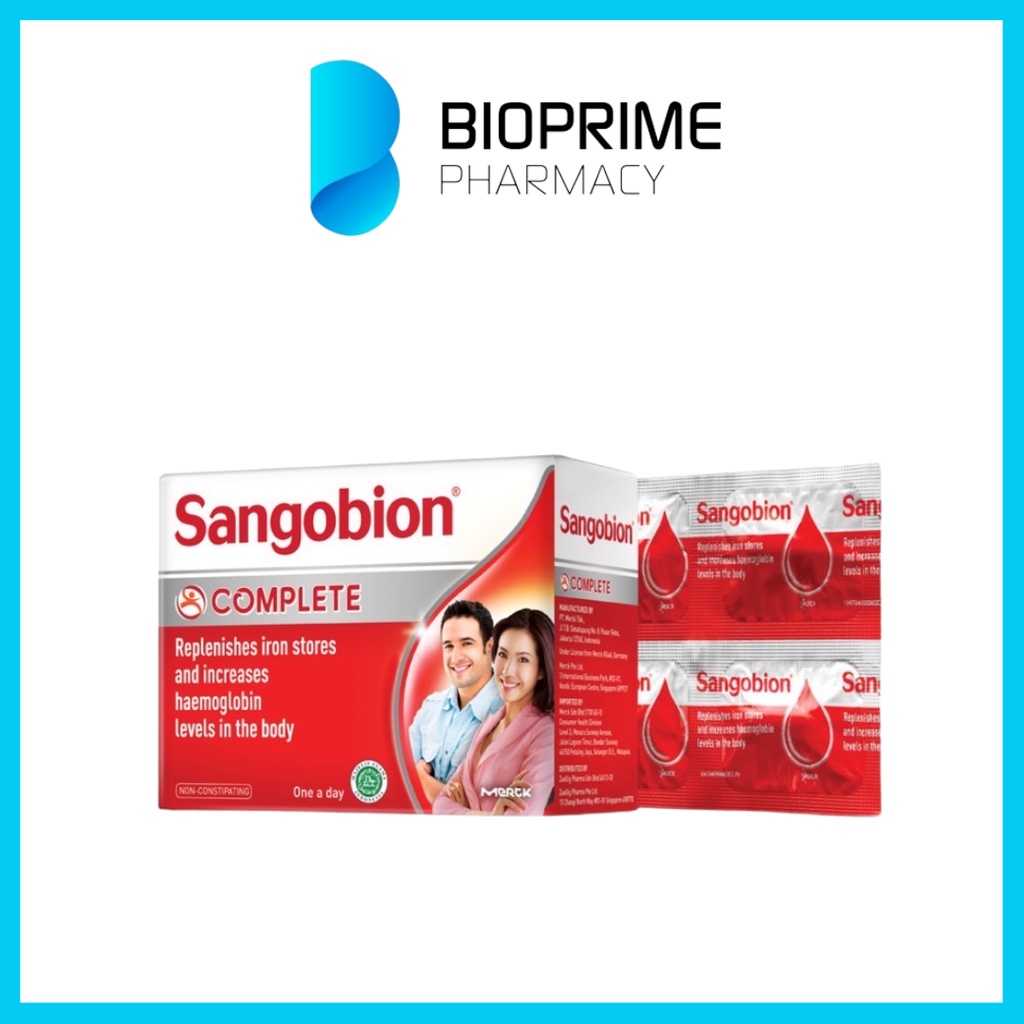 Sangobion Complete Capsules 7x4s - Iron Anemia Zat Besi Kurang Darah ...