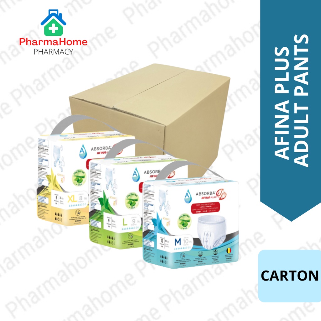 [FREE DELIVERY] Absorba AFINA Plus Adult Pull Up Pants M/L/XL (Carton ...