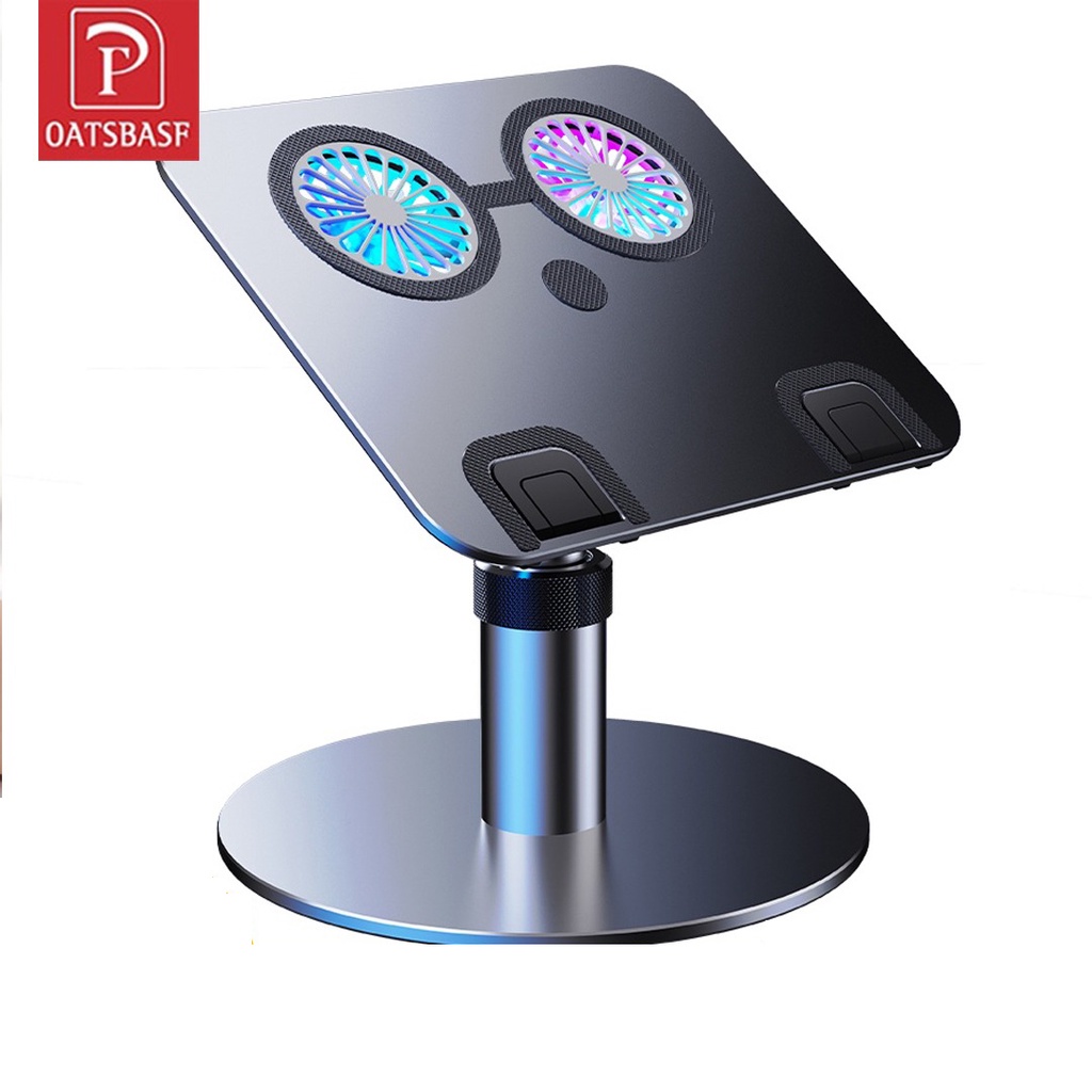 OATSBASF Laptop Cooler Stand Ergonomic Tablet Stand Adjustable Aluminum ...