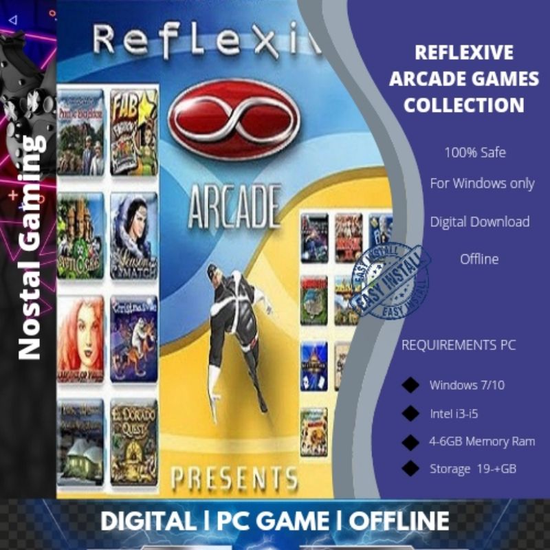  Pc Game ARCADE REFLEXIVE ARCADE GAMES COLLECTION 1100 Games