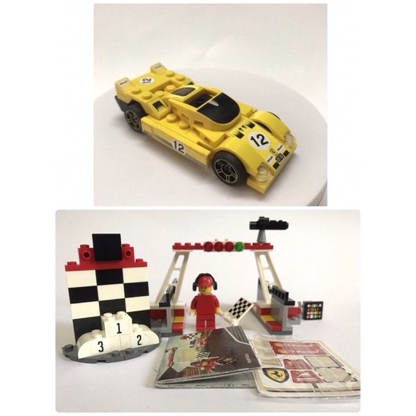 (Open Used ) SHELL LEGO FERRARI (2015) Choose 250 GTO 512S Finish Line ...