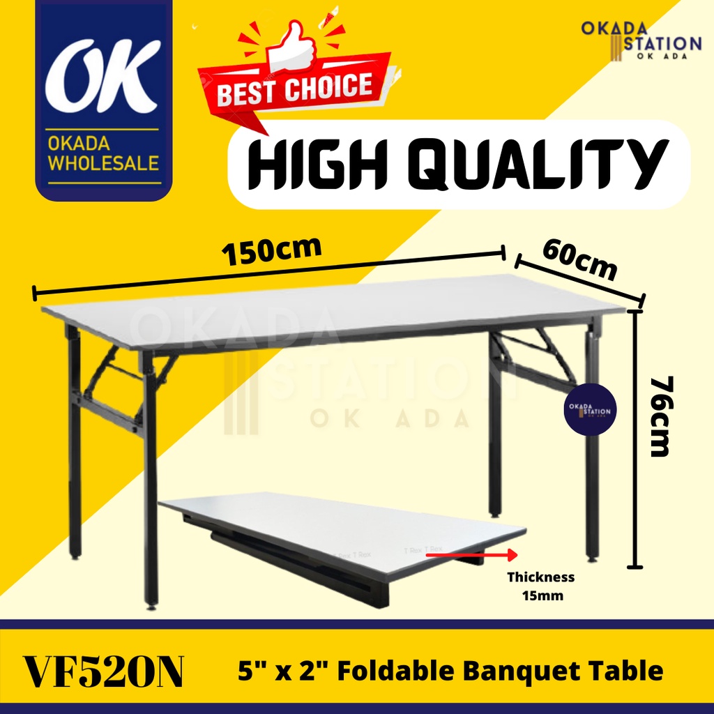 OKADA Foldable Banquet Table - All size / Catering Buffet Meja Lipat ...