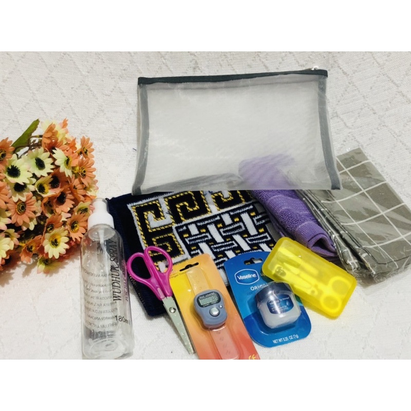 umrah kit barang persediaan umrah ibadah tools 9in1 set umrah | Shopee ...