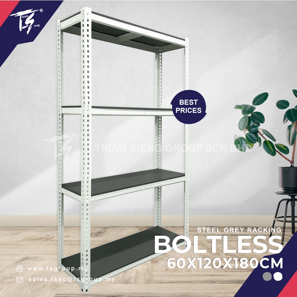 MASTERRACK Racking Boltless DIY -#S31060120180 Solid Steel Racking ...