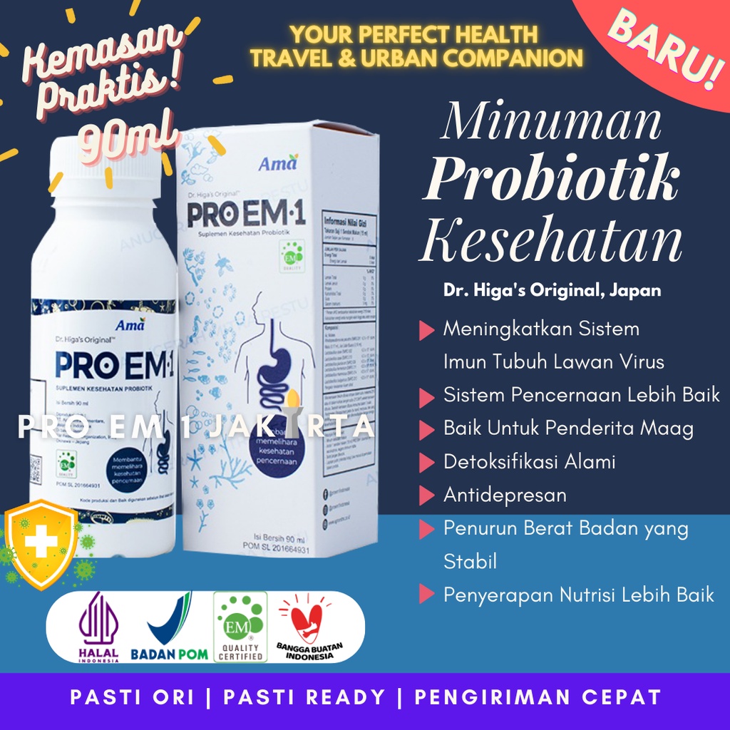 Pro EM 1 / PROEM1 Mini Probiotic 90ml (BPOM Certified) | Shopee Malaysia