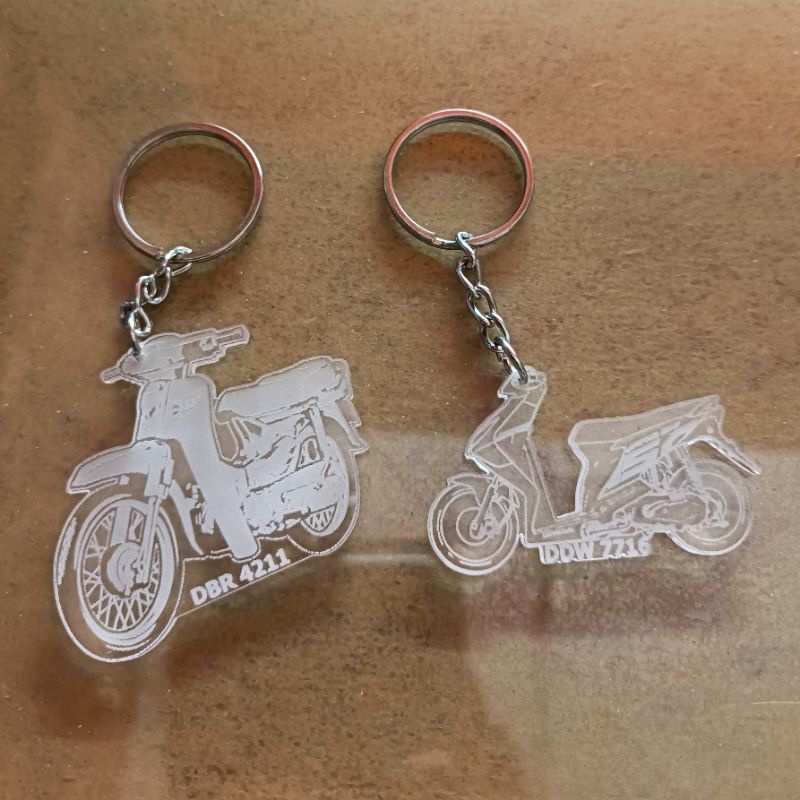 KEYCHAIN MOTOR viral murah boleh add nama Dan nombor plate | Shopee ...