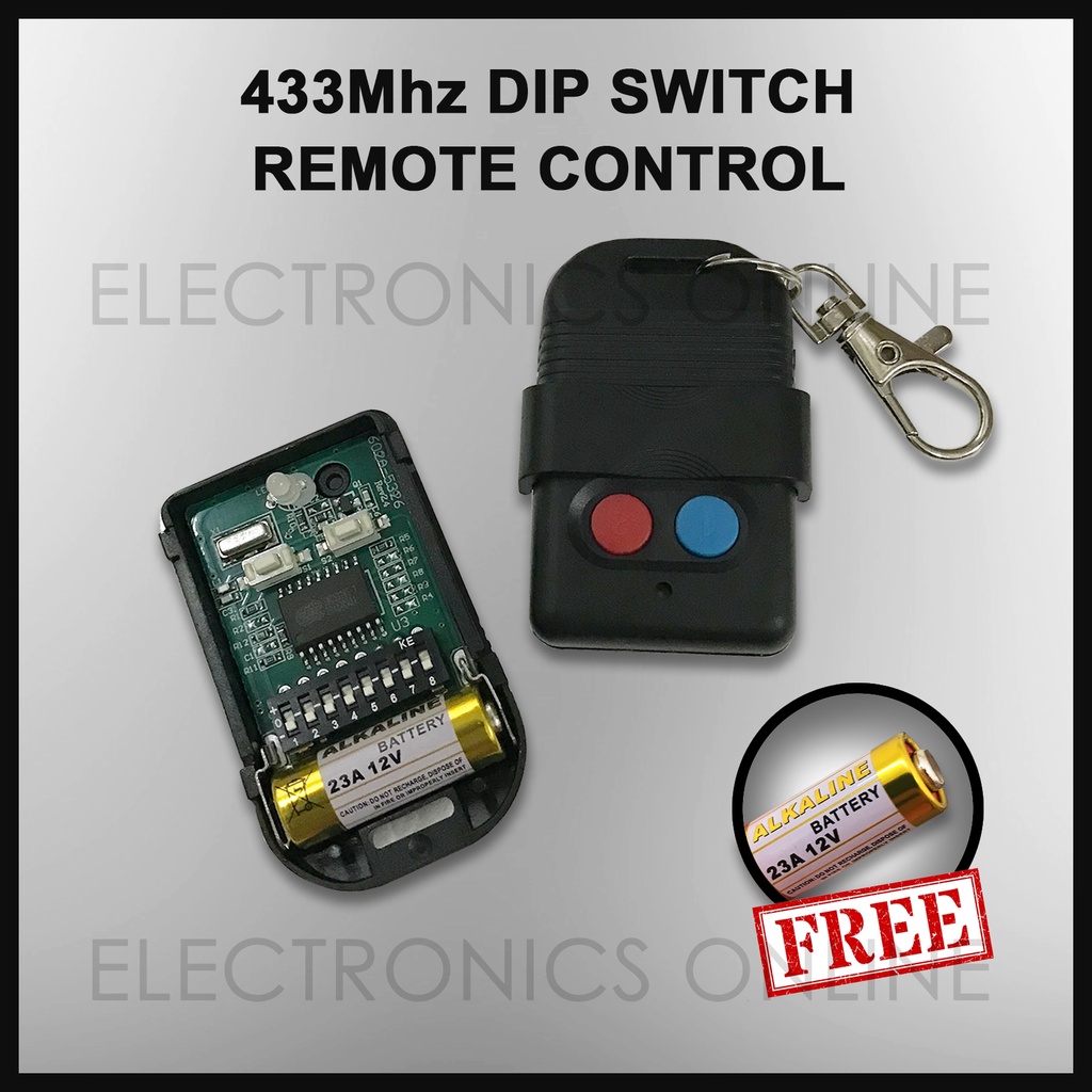 Remote Control Remote Transmitter SMC5326 433Mhz 8DIP Switch AutoGate ...