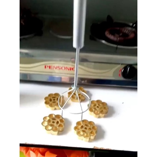 Tembaga Asli Acuan Kuih Bunga Durian Bunga Ros saiz 6cm | Shopee Malaysia