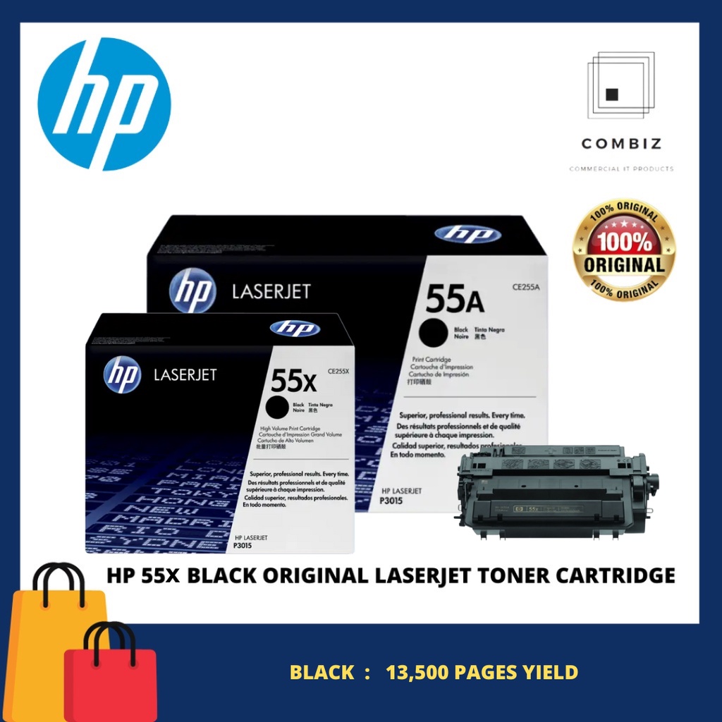 HP 55A / 55X Black Original LaserJet Toner Cartridge | Shopee Malaysia