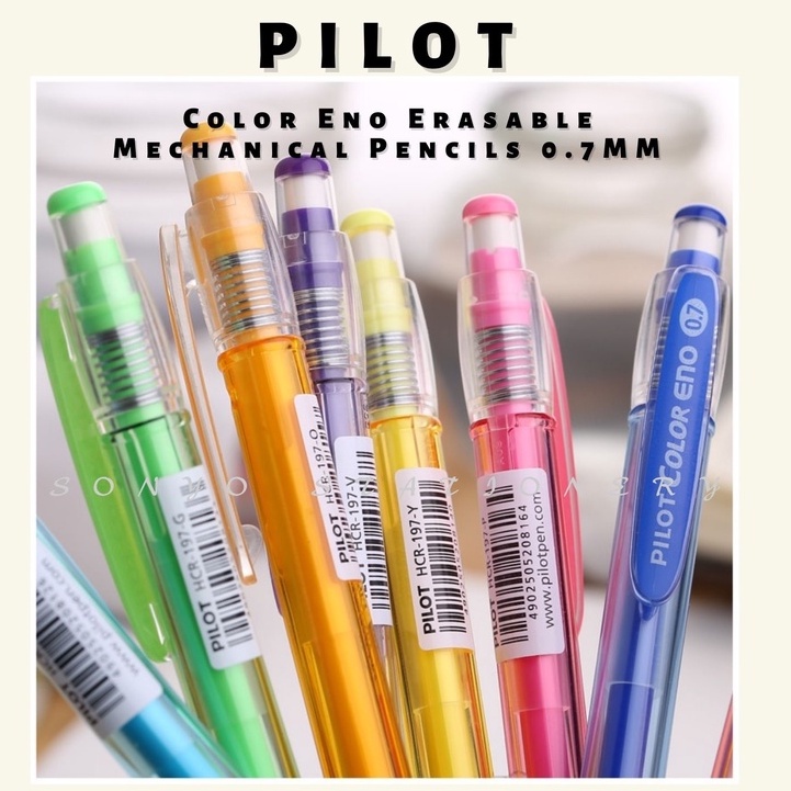 Pilot Color Eno Mechanical Pencils 0.7MM (Free 2pcs Color Leads per pcs ...