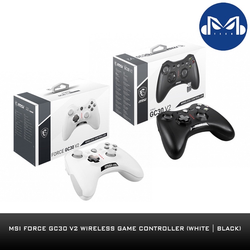 MSI Force GC30 V2 Game Pad Wireless BLACK & WHITE | Shopee Malaysia