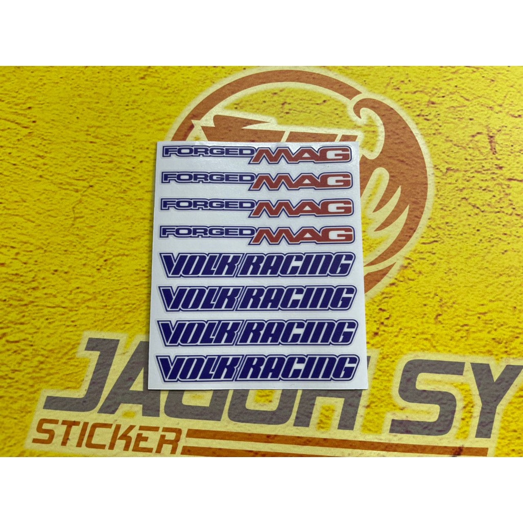 Sticker Rim Volk Racing Forged MAG【HIGH QUALITY】 | Shopee Malaysia