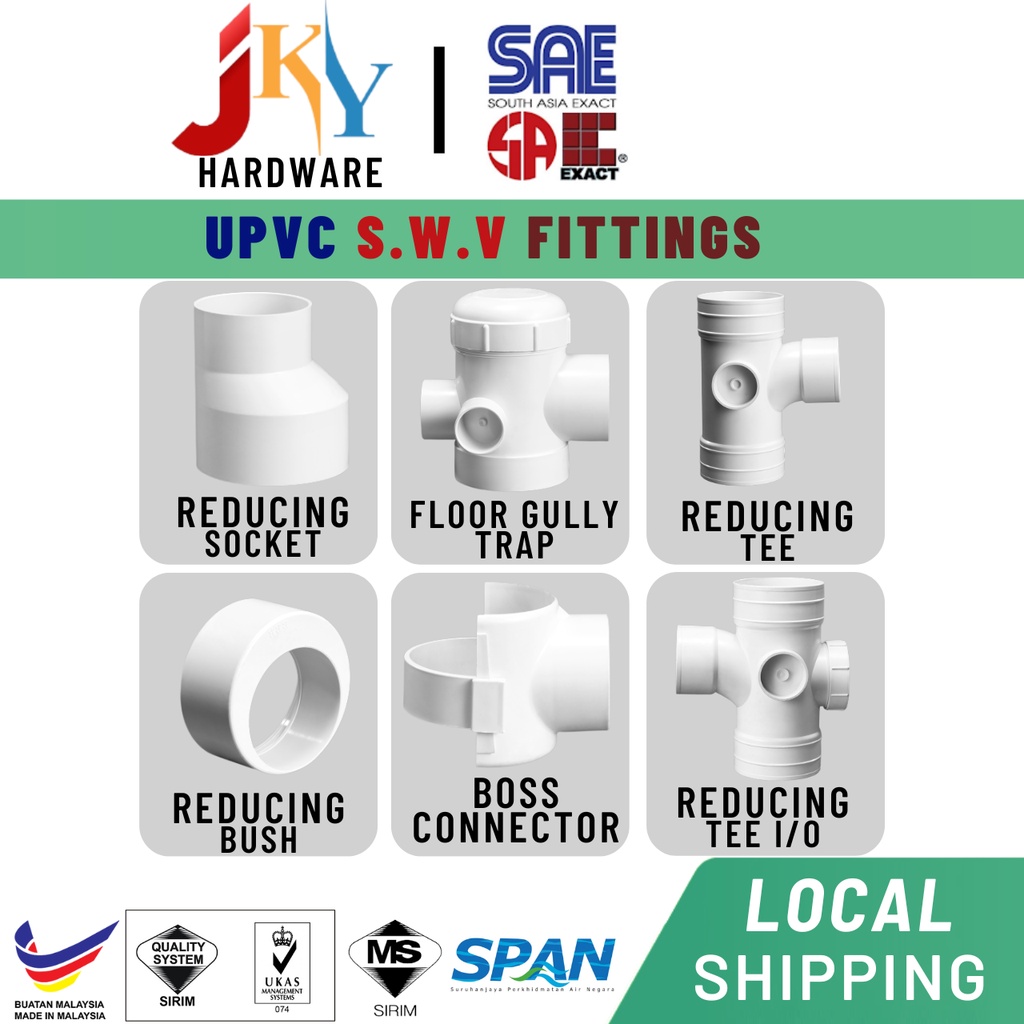 4" x 3" 4" x 2" 110mm x 82mm 110mm x 56mm UPVC Fitting Reducer Bush ...