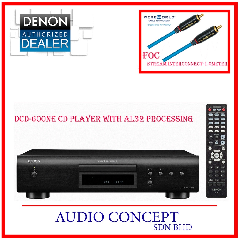Denon DCD-600NE CD Player with AL32 Processing +Free Gift | Shopee Malaysia