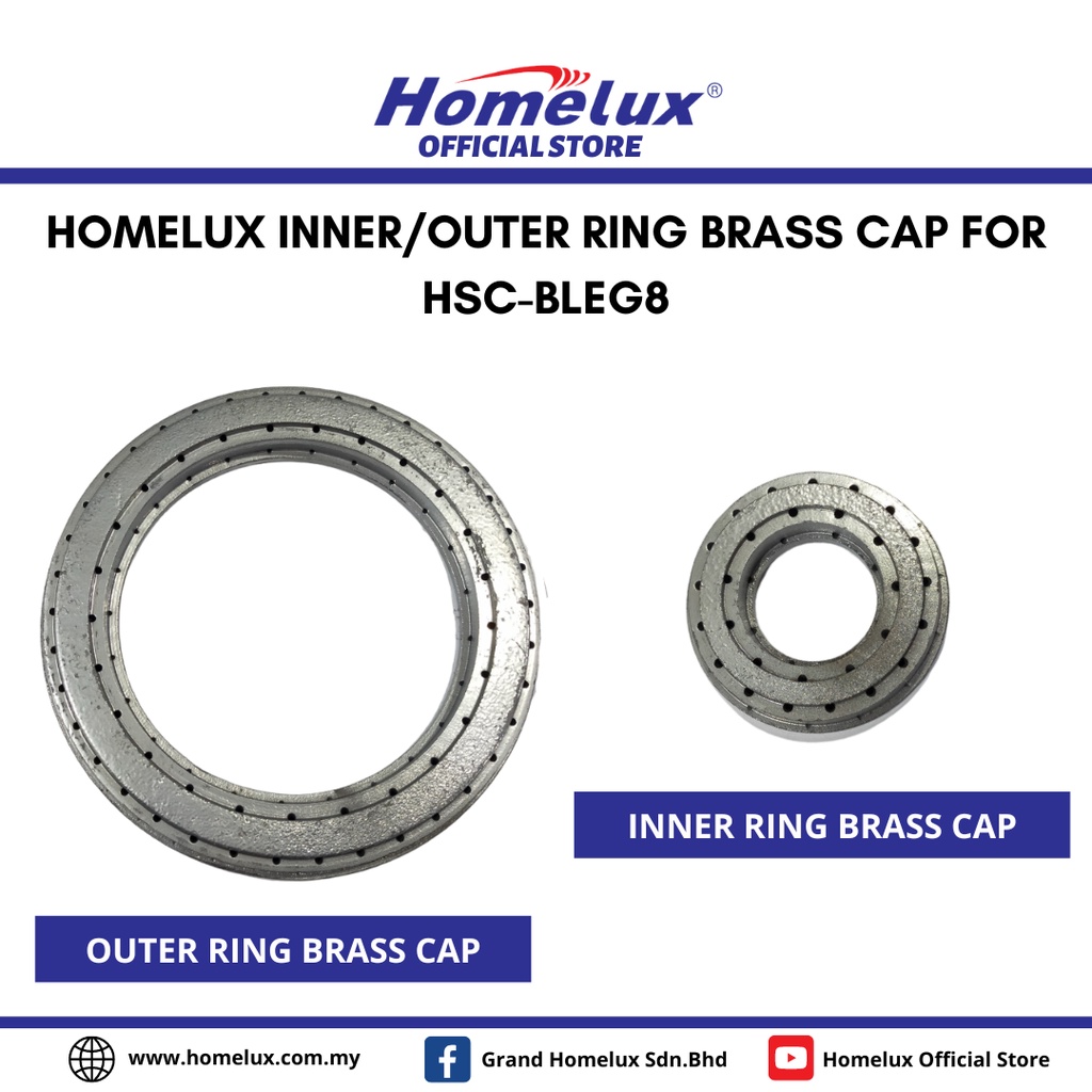 Homelux Inner/Outer Ring Brass Cap for HSC-8BLEG | Shopee Malaysia
