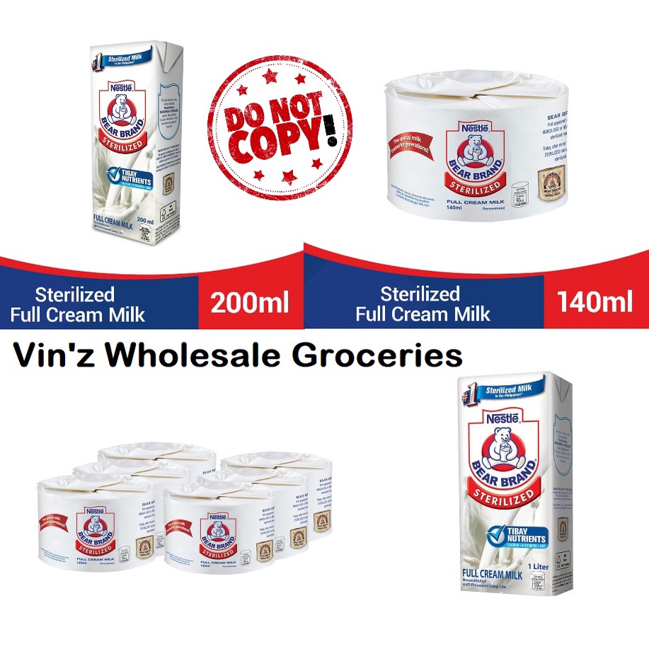 Bear Brand Sterilized Full Cream Milk | Shopee Malaysia