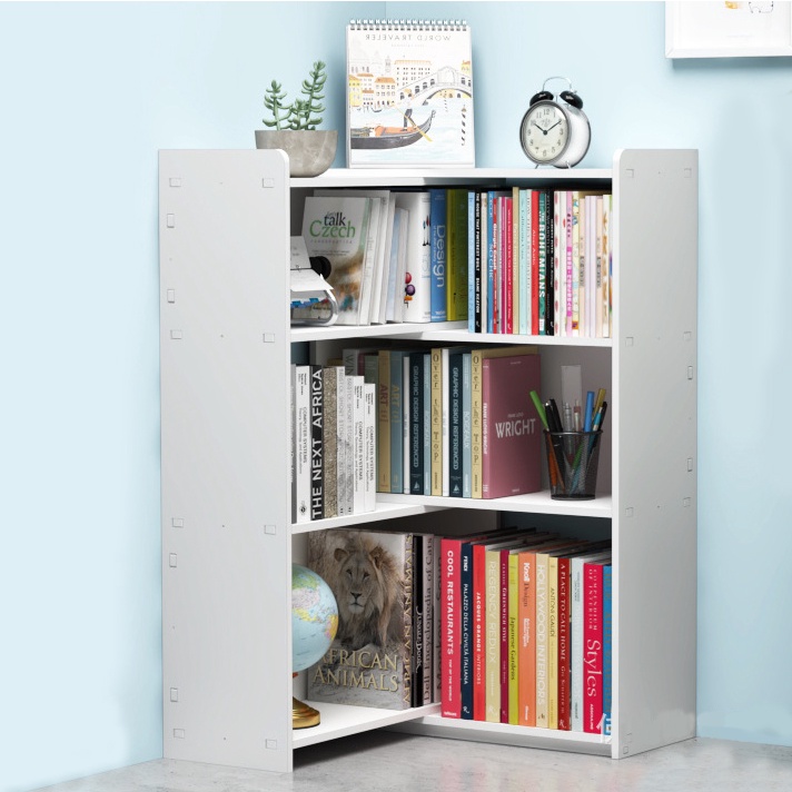 Modern minimalist children bedroom book rack multilayer storage rack ...