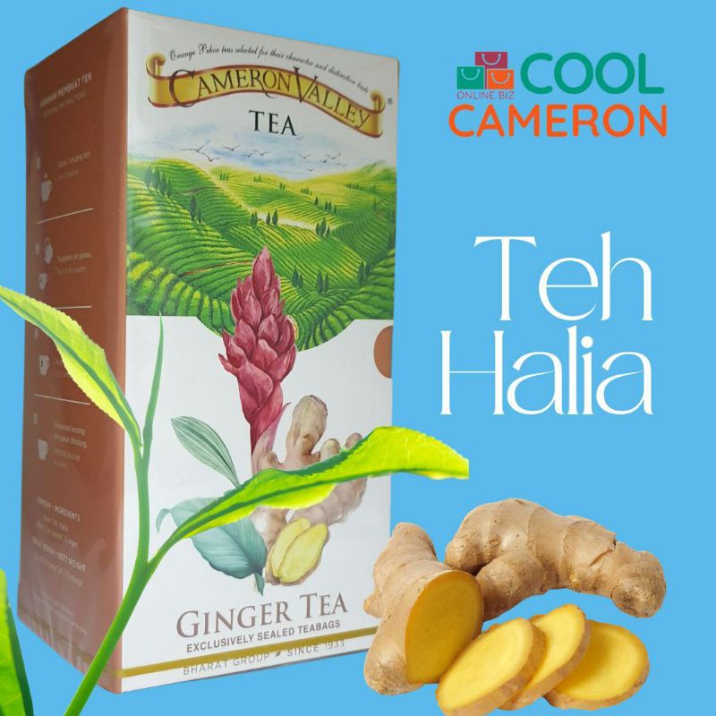 Tea in bags - Ginger tea / Teh Halia. Cameron Valley CVH | Shopee Malaysia