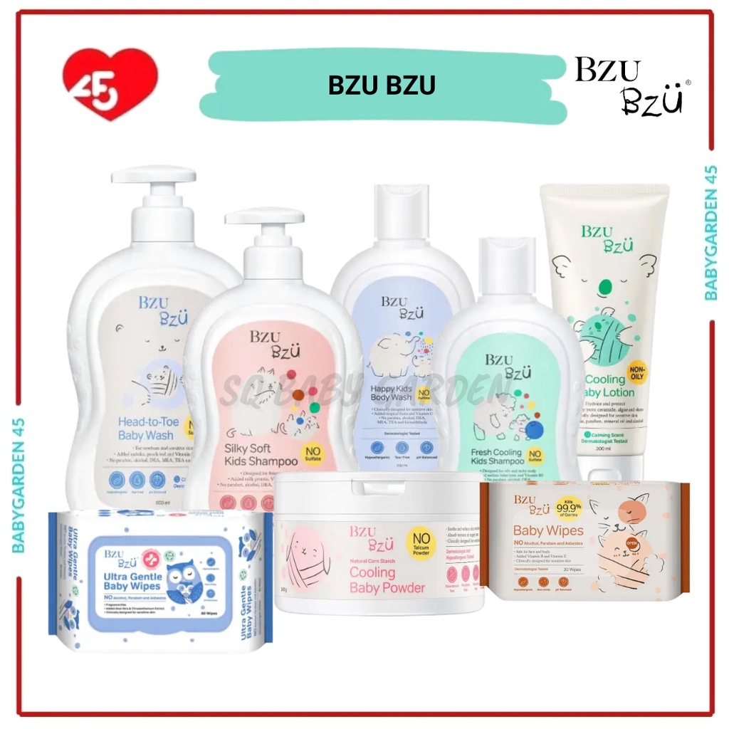 BZUBZU / BZU BZU Baby Wipes / Head to Toe Wash / Kids Shampoo / Cooling ...