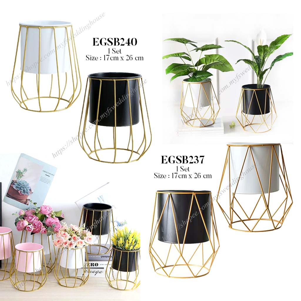 Flower Pot Stand / Iron Art Flower Pot Stand / Pasu Bunga Hiasan Flower ...