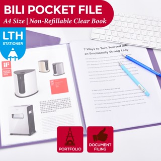 LTH Bili Clear Holder Clear Book Clear Pocket File A4 Size 10 // 20 ...