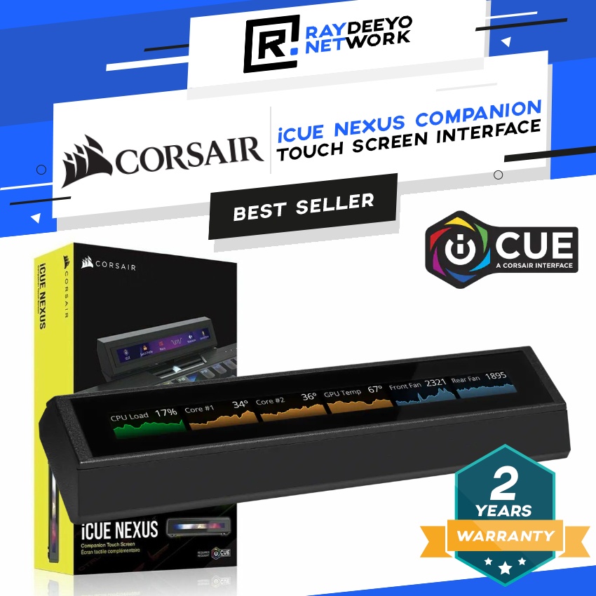 CORSAIR iCUE NEXUS Companion Touch Screen [Six Programmable Virtual ...