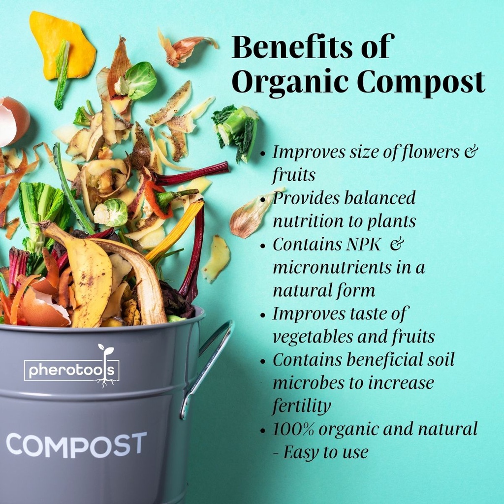 Pherotools 1KG Organic Compost (EFB Organic Fertilizer) Soil Compost ...