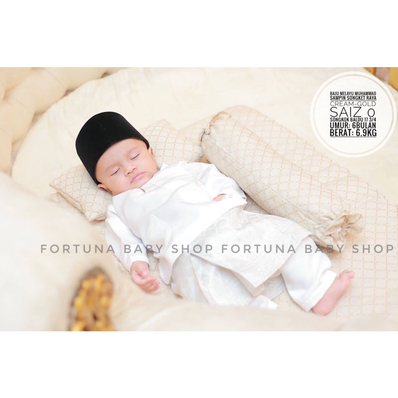 BAJU MELAYU BABY MUHAMMAD AQIQAH (NEWBORN - 12 BULAN) | Shopee Malaysia