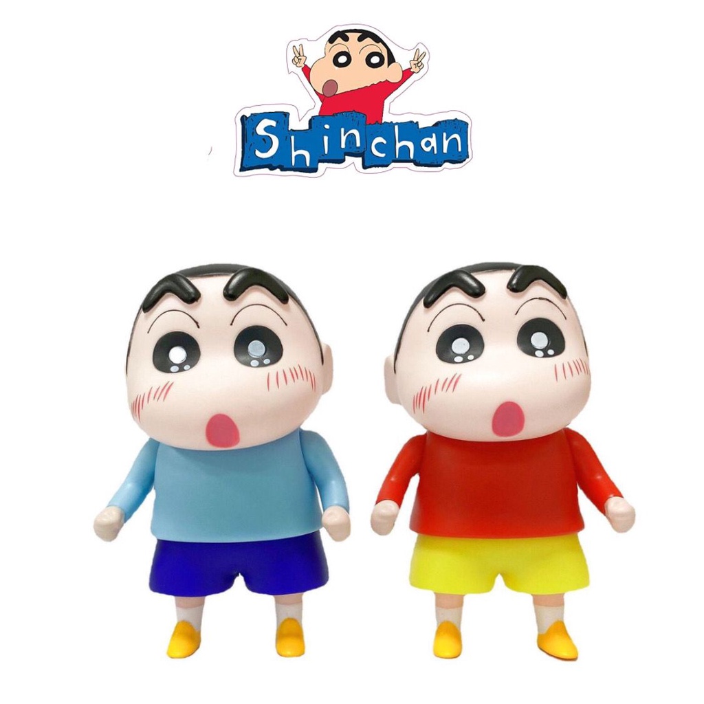 Crayon Shinchan Red or Blue 14cm Action Figure Decoration | Shopee Malaysia