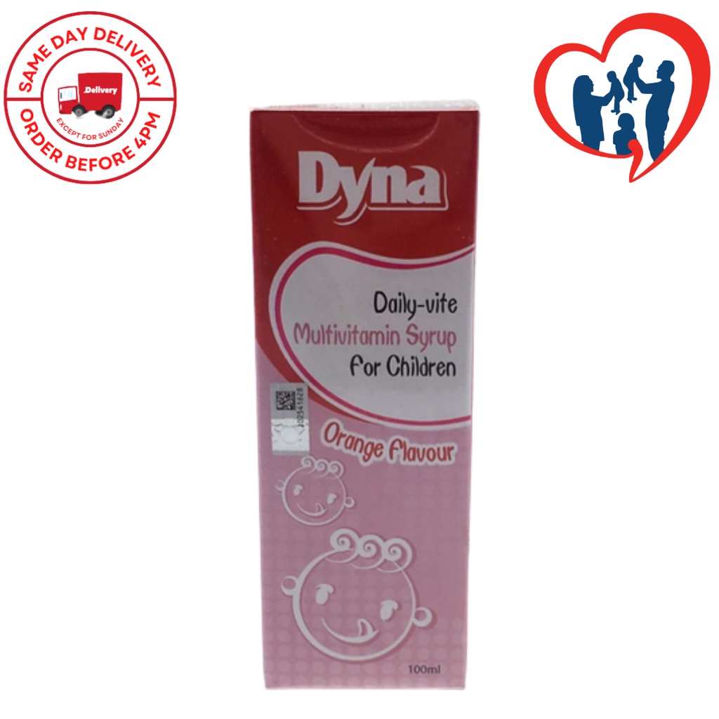 DYNA DAILY-VITE MULTIVITAMIN SYRUP FOR CHILDREN 100ML (EXP:07/24 ...