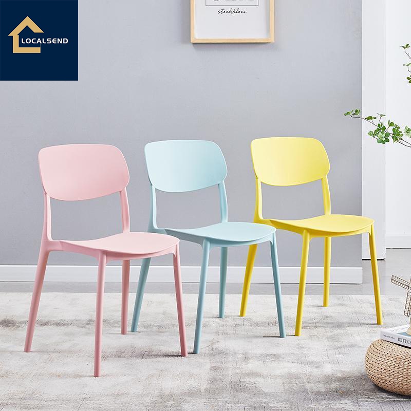 Nordic Candy Chair Plastic Chair Cafe Chair Dining chair study chair ...