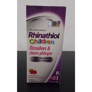Rhinathiol Children Cough Syrup 125ml,Sanofi,Raspberry & Cherry Flavour ...