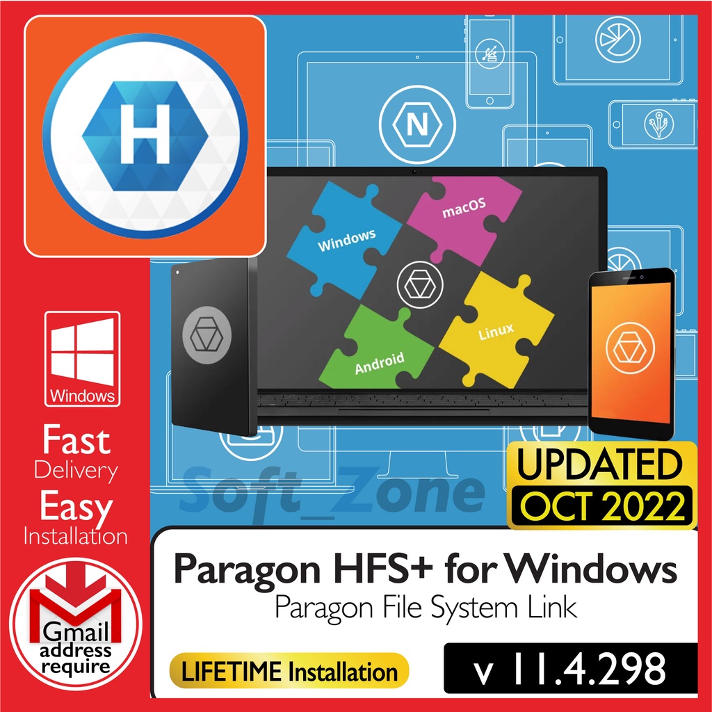 Paragon HFS+ for Windows 11.4.298 [WINDOWS x64][100% Working][LIFETIME ...